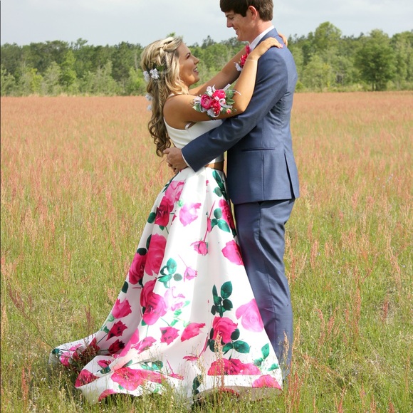 Rachel Allan | Dresses | Rachel Allan Floral Prom Dress Spring 28 ...